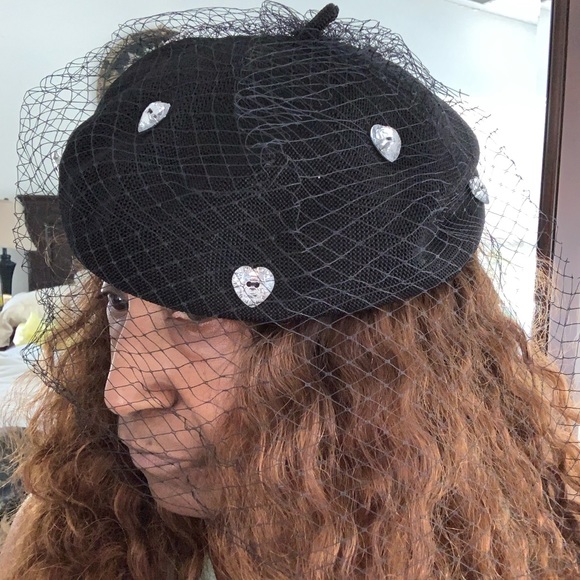 Accessories | Black Veil Hat | Poshmark